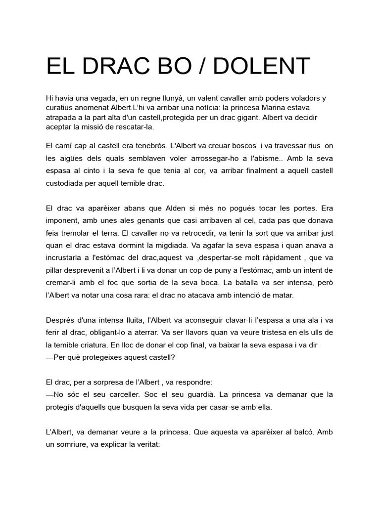 El Drac Bo _ Dolent | PDF