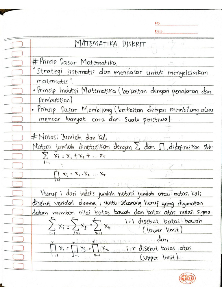 Catatan Mat. Diskrit - Annisa Wulandari | PDF