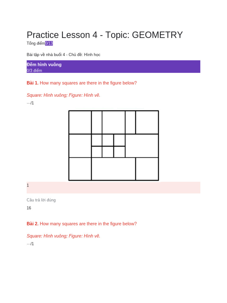 Đáp Án BTVN Lesson 4 | PDF