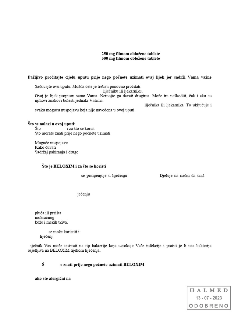 Beloxim-PIL 1 | PDF