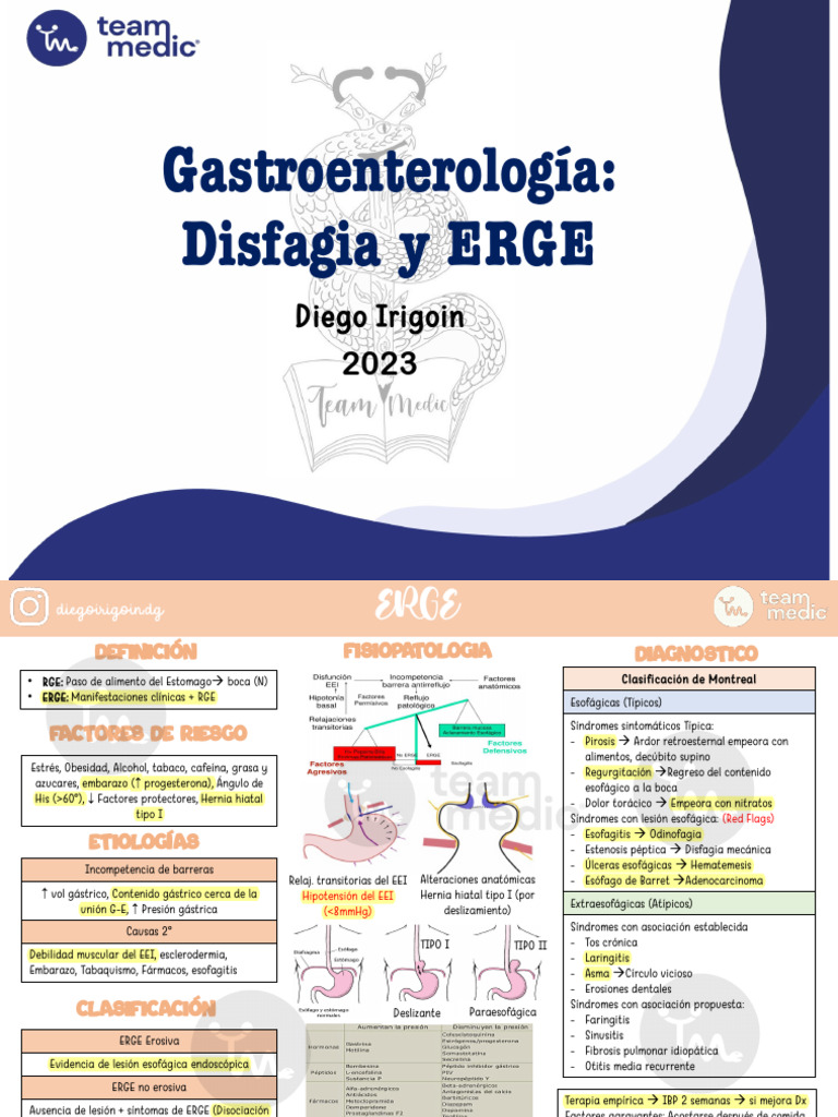 Disfagia y Erge | PDF | La enfermedad por reflujo gastroesofágico | Enfermedades y trastornos