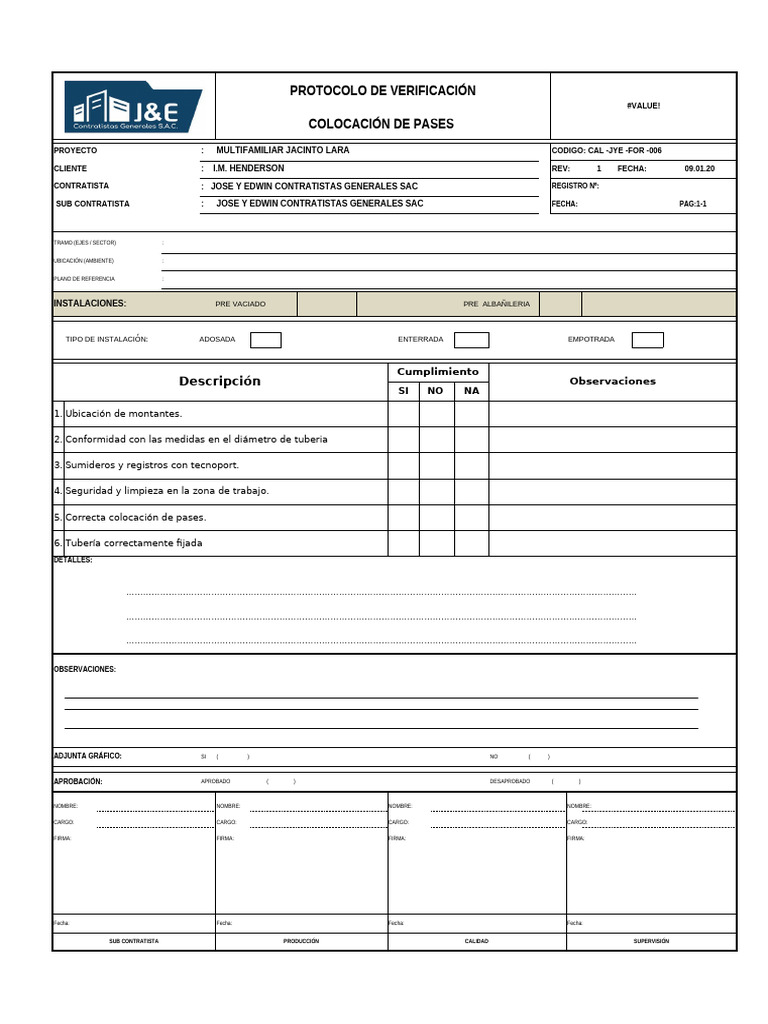 Protocolo Colocacion de Pases | PDF
