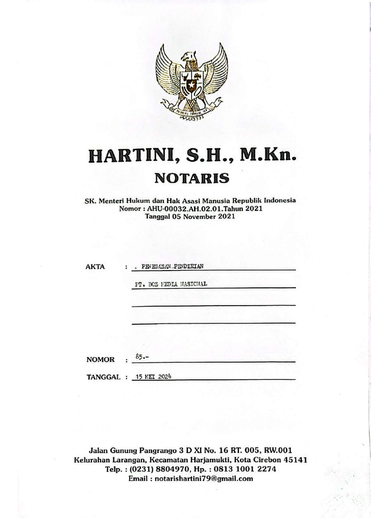Akta Notaris | PDF