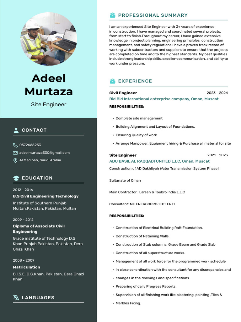 Adeel's Resume | PDF | Engineering