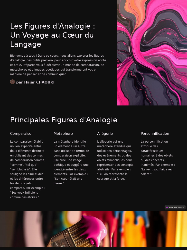 Les-Figures-dAnalogie-Un-Voyage-au-Coeur-du-Langage | PDF | Métaphore | Analogie