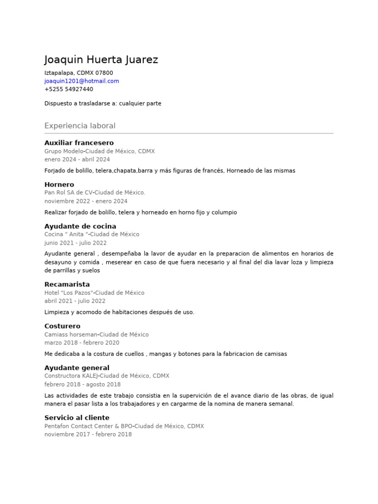 Joaquin Huerta Juarez | PDF