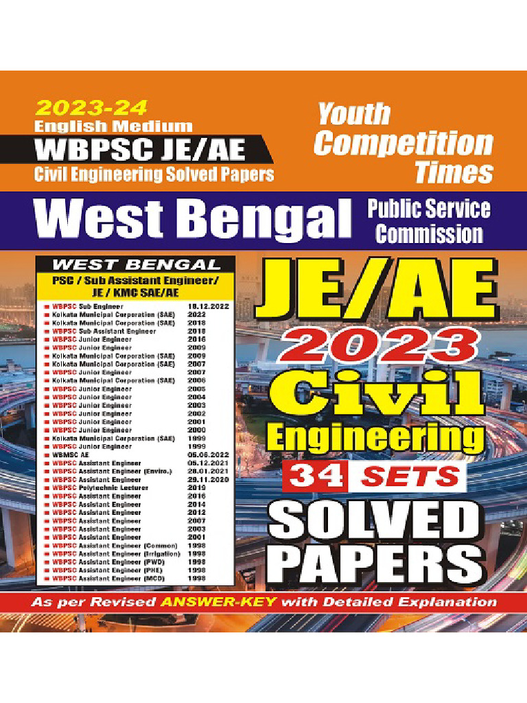 West Bengal Civil Engineering Je Ae Pyq Youth | PDF