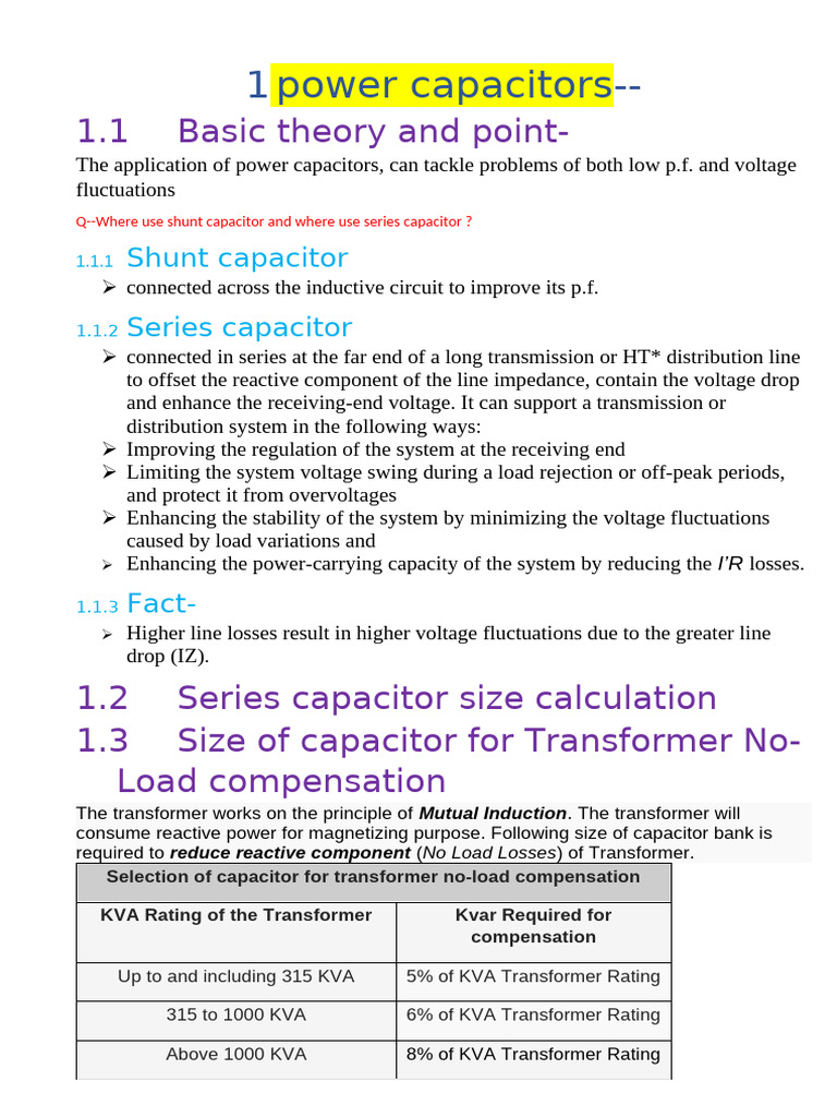 Capacitor | PDF | Capacitor | Transformer