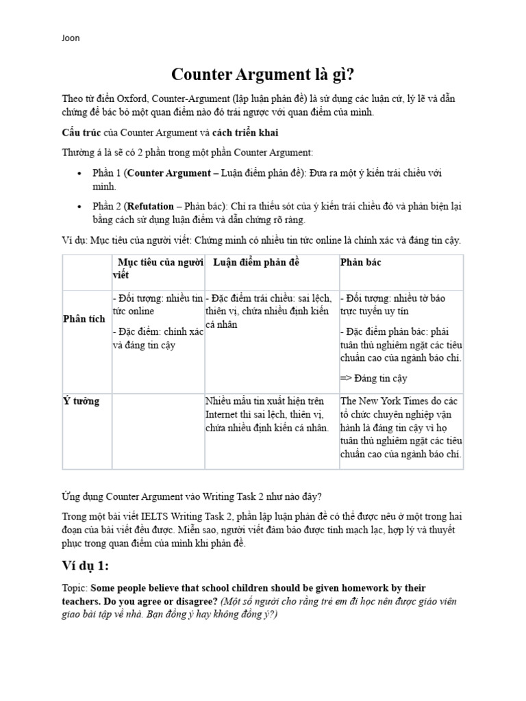 Counter - Argument | PDF