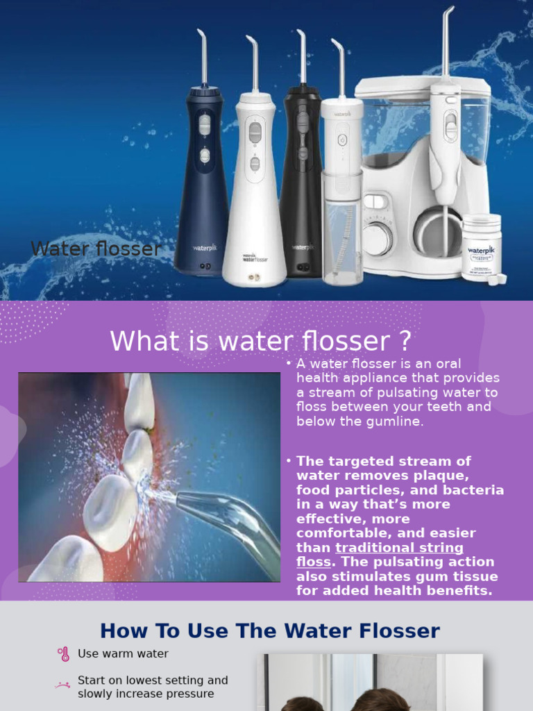 How-To-Use-Water-Flosser | PDF | Dentistry Branches | Mouth