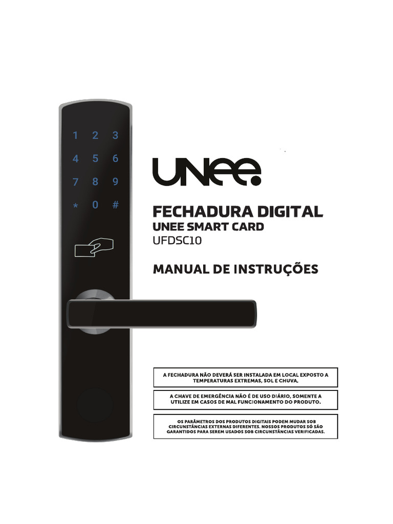 UFDSC10-fechadura-unee-smart-card | PDF