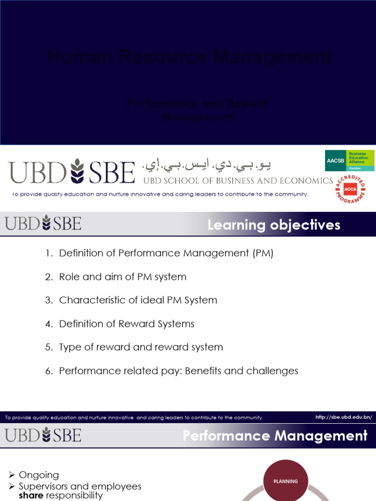 Performance and Reward Management Guide | PDF | Workplace | Social ...