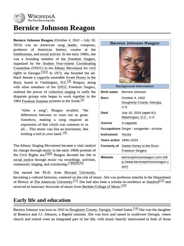 Bernice_Johnson_Reagon | PDF