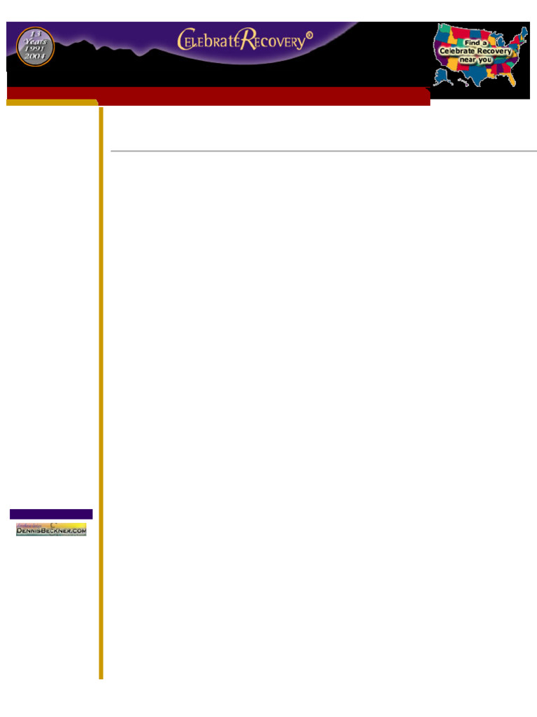 Celebrate Recovery - 8 Recovery Principles | PDF | Theology | Religious ...