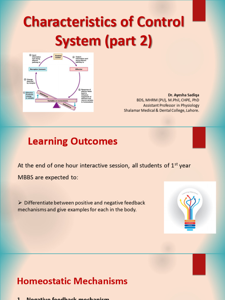 Characteristics of Control System (Party 2) | PDF