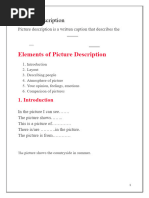 Picture Description Questions | PDF