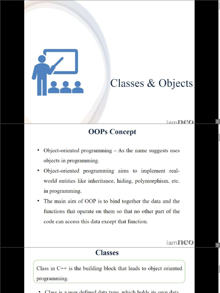 Classes and Objects | PDF
