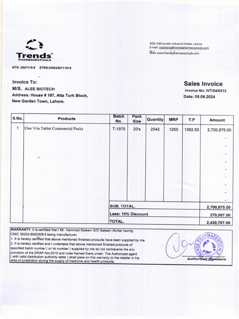 Invoice | PDF
