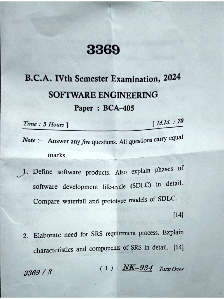 Pyq For 3rd Semester | PDF