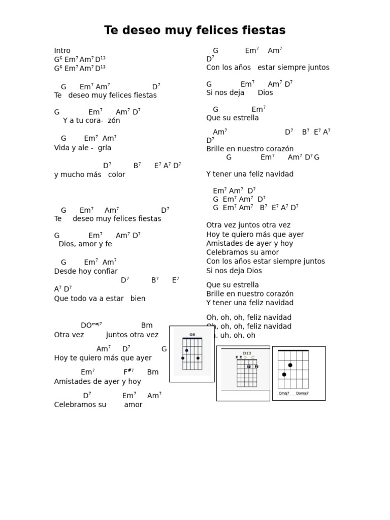 Te Deseo Muy Felices Fiestas | PDF