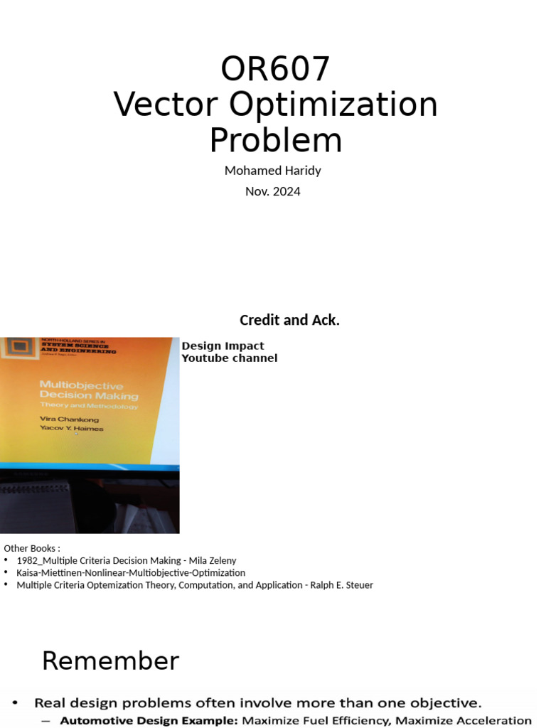 VOP Chapter 4 Vira Chankong | PDF | Mathematical Optimization | Applied Mathematics