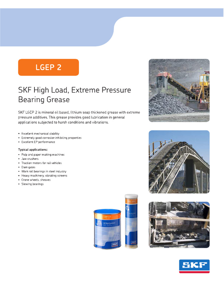 SKF Grease Data Sheet | PDF