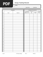 Re-Training Form Blank | PDF