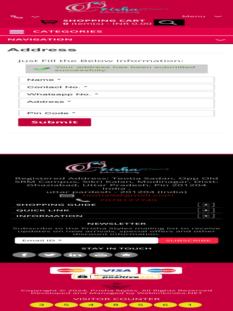 Address Submission Confirmation | PDF