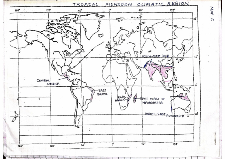 Half Yearly Maps ( Tropical Monsoon Climatic Region) | PDF
