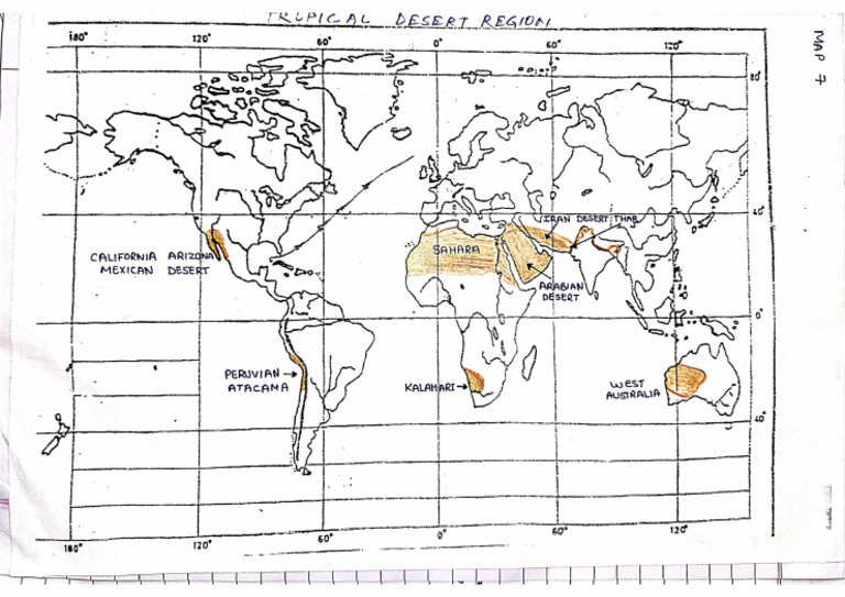 Half Yearly Maps (Tropical Dessert Region) | PDF
