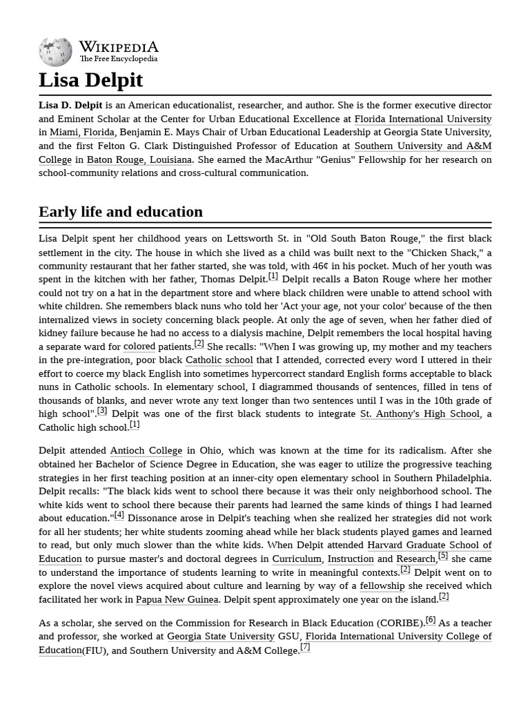 Lisa_Delpit | PDF | Human Communication