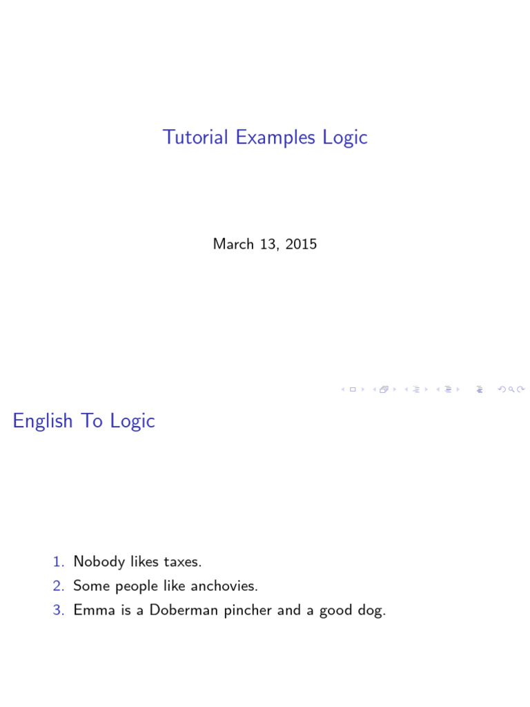 Tutorial5logic Pdf Interpretation Logic Syntax Logic