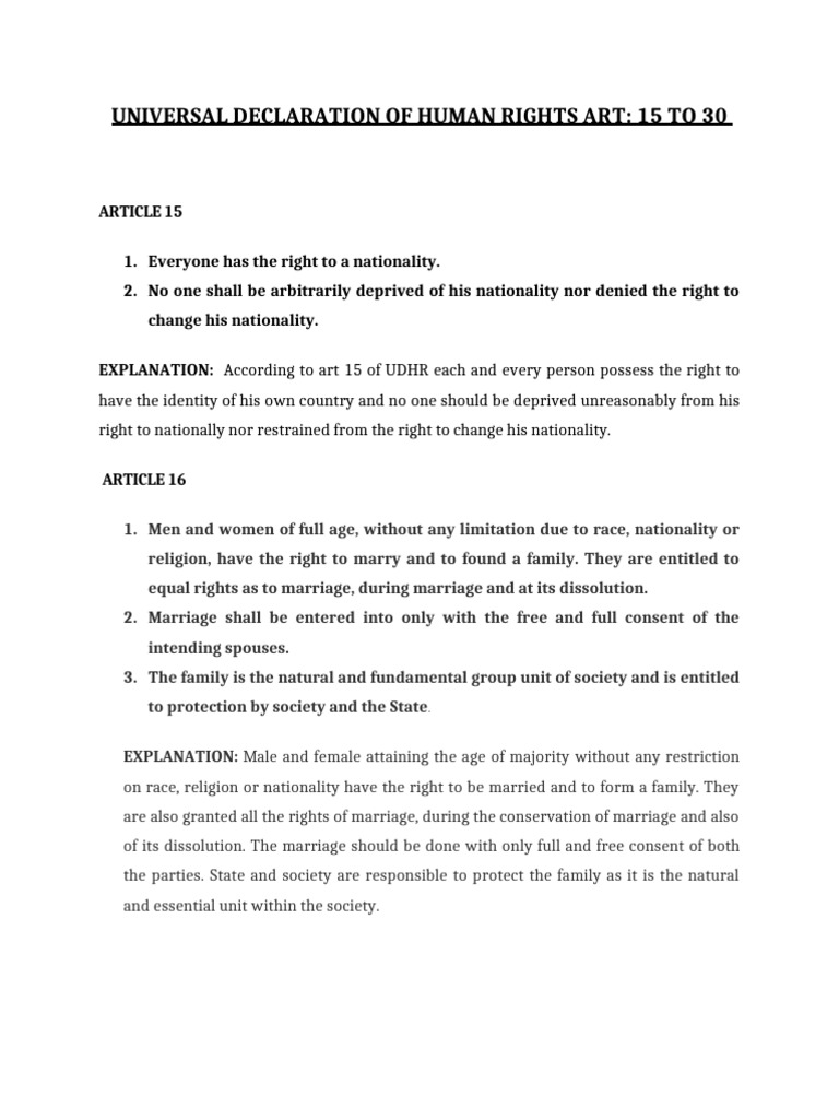 UNIVERSAL DECLARATION OF HUMAN RIGHTS | PDF | Justice | Crime & Violence