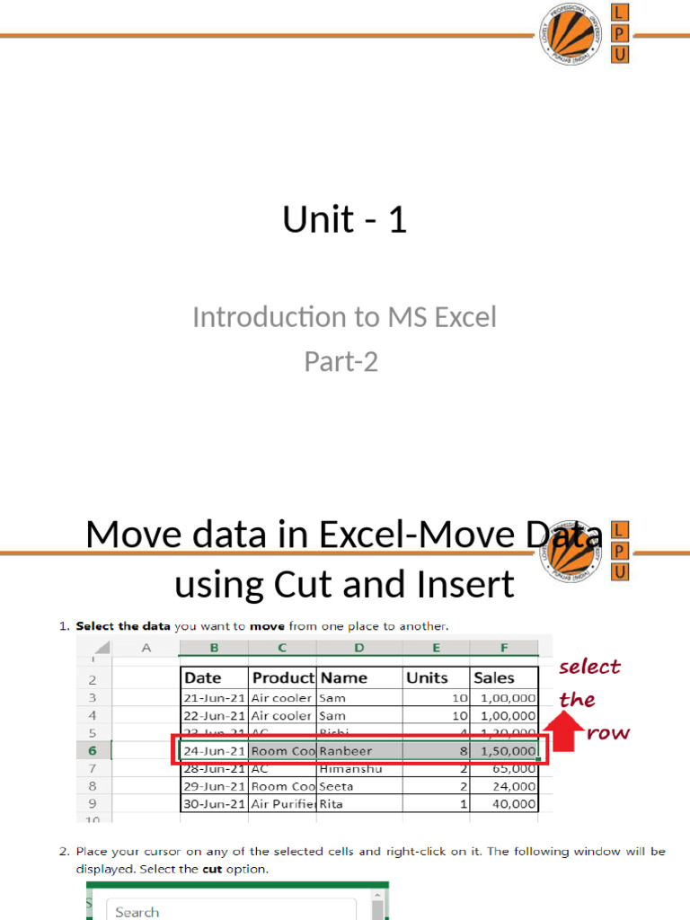 Introduction to MS Excel-Part 2 | PDF