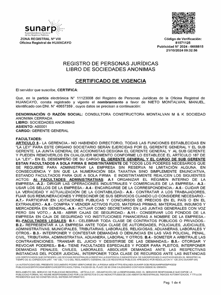 Vigencia Montalvan 21-10-2024 | PDF