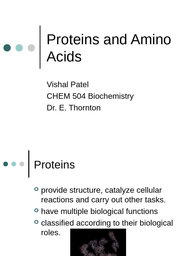 Proteins and Amino Acids | PDF | Proteins | Peptide