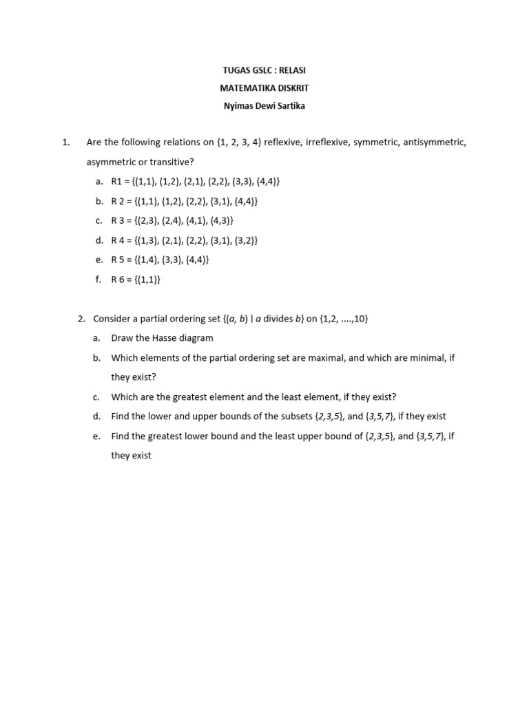 TUGAS GSLC Relasi 2024 | PDF