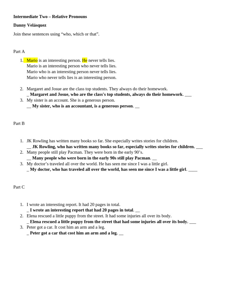 Mastering Relative Pronouns in English | PDF