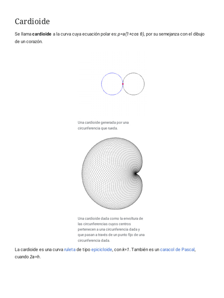 Curvas Cardioides y Sus Propiedades | PDF