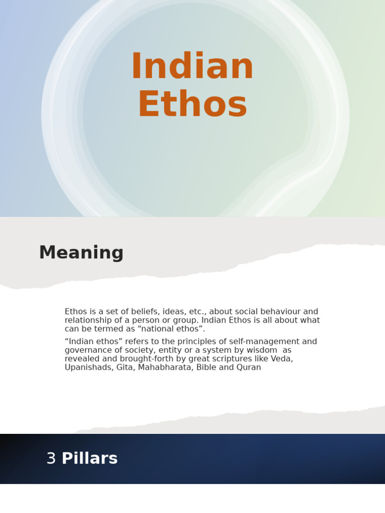 Indian Ethos | PDF