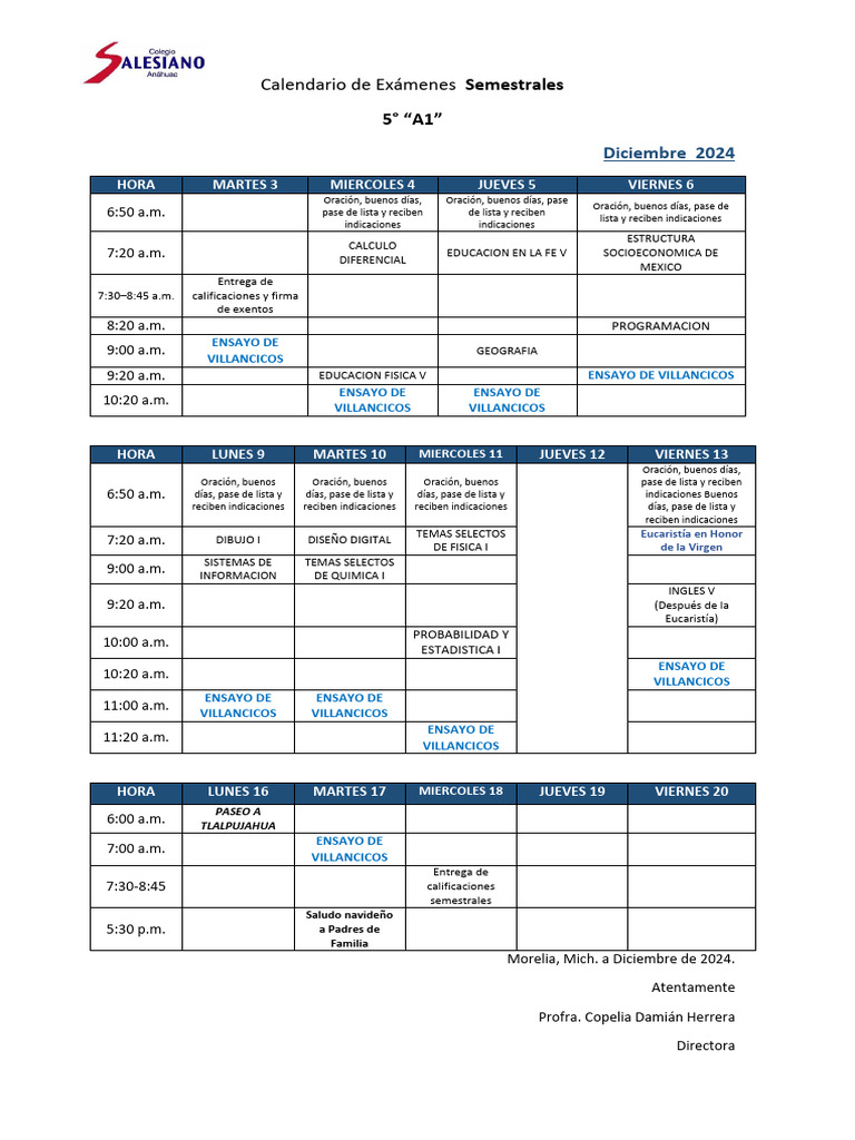 5° Semestrales-1 | PDF