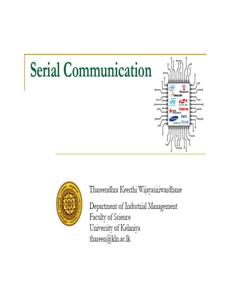 Serial Communication | PDF | Usb | Microcontroller