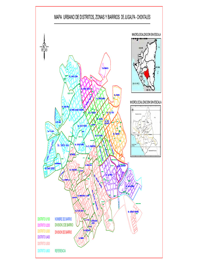 Mapa de Distrito y Barrios-Model | PDF