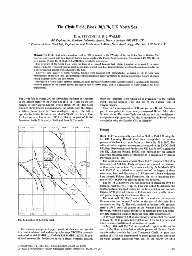 Clyde Field Overview and Development | PDF | Petroleum Reservoir ...