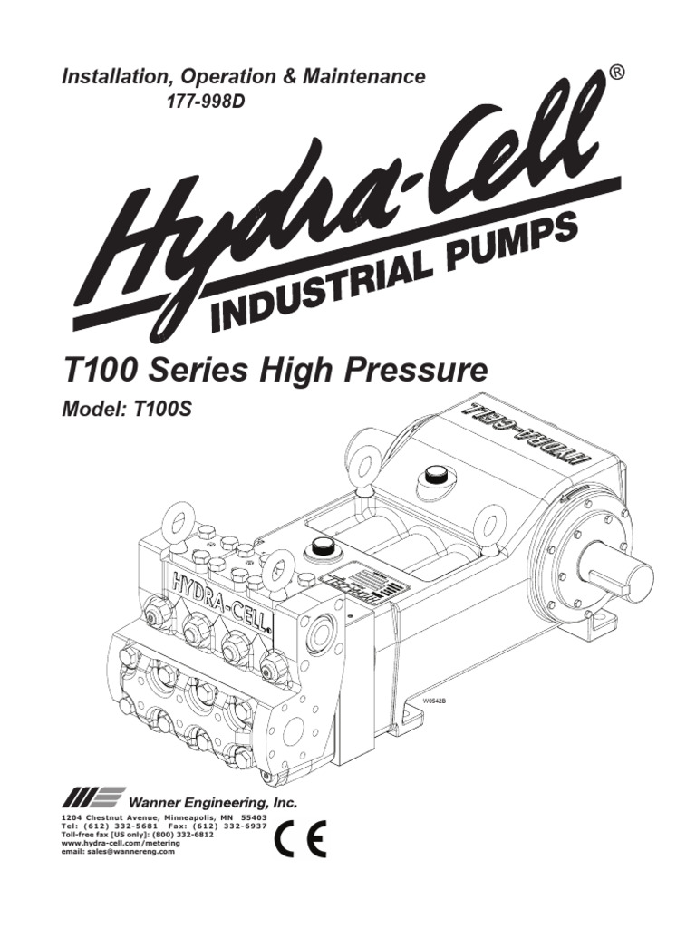 T100 High Service Manual 177 998 | PDF | Pump | Valve