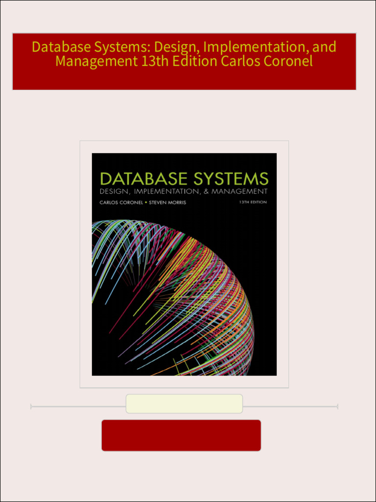 Download Database Systems: Design, Implementation, and Management 13th ... Download Database Systems: Design, Implementation, and Management 13th ...