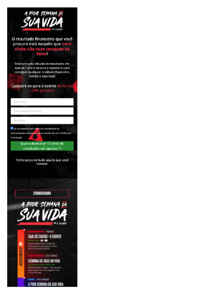 O Pior Ano da Sua Vida 2022 celular | PDF