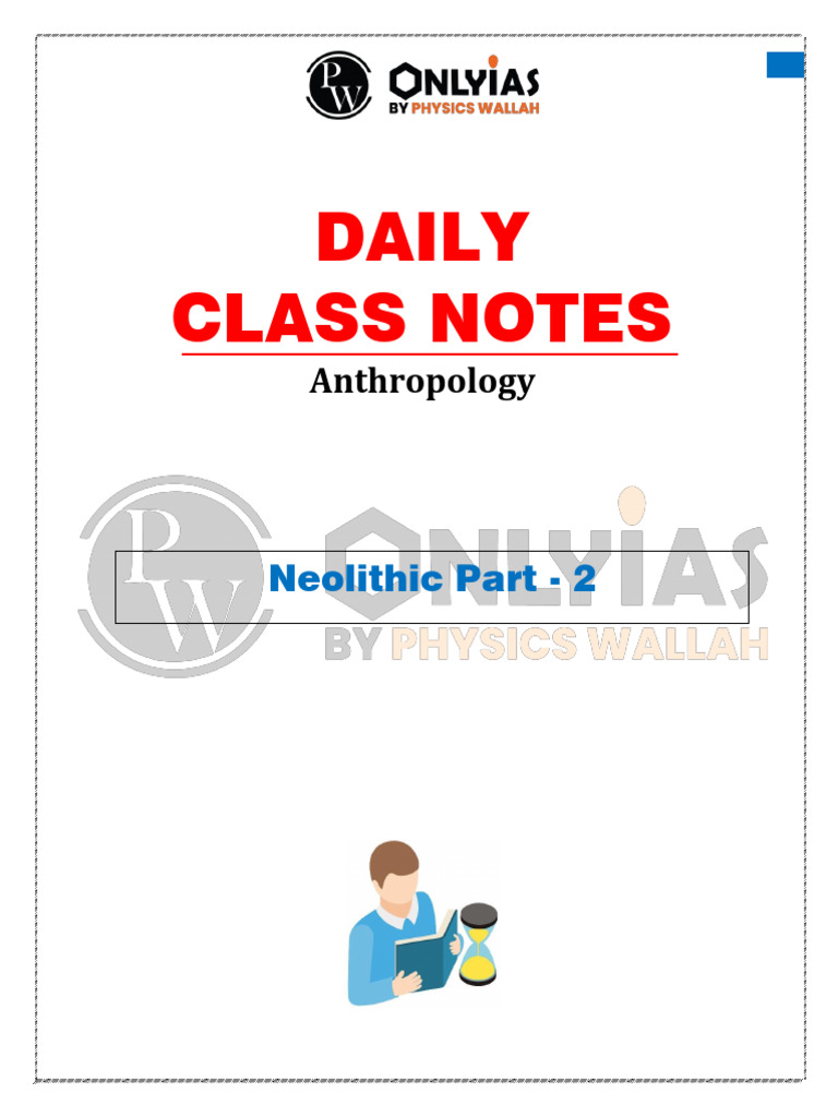 Anthropology _ Neolithic (Part 02) __ Daily Class Notes | PDF ...