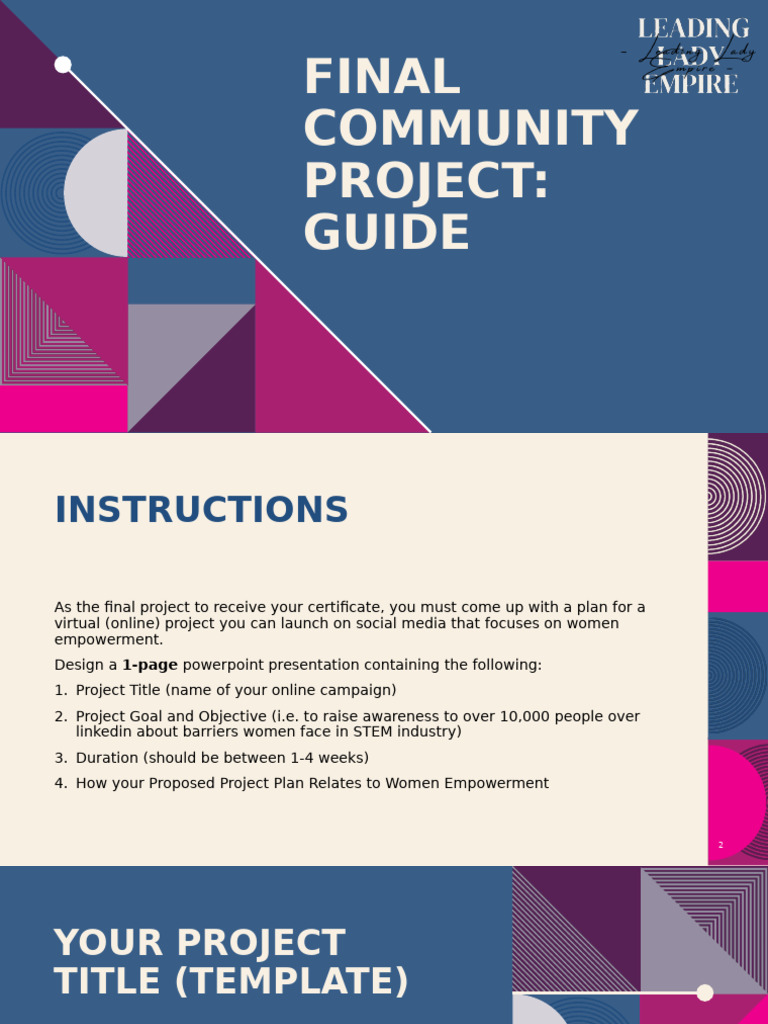 Final Community Project Guide | PDF