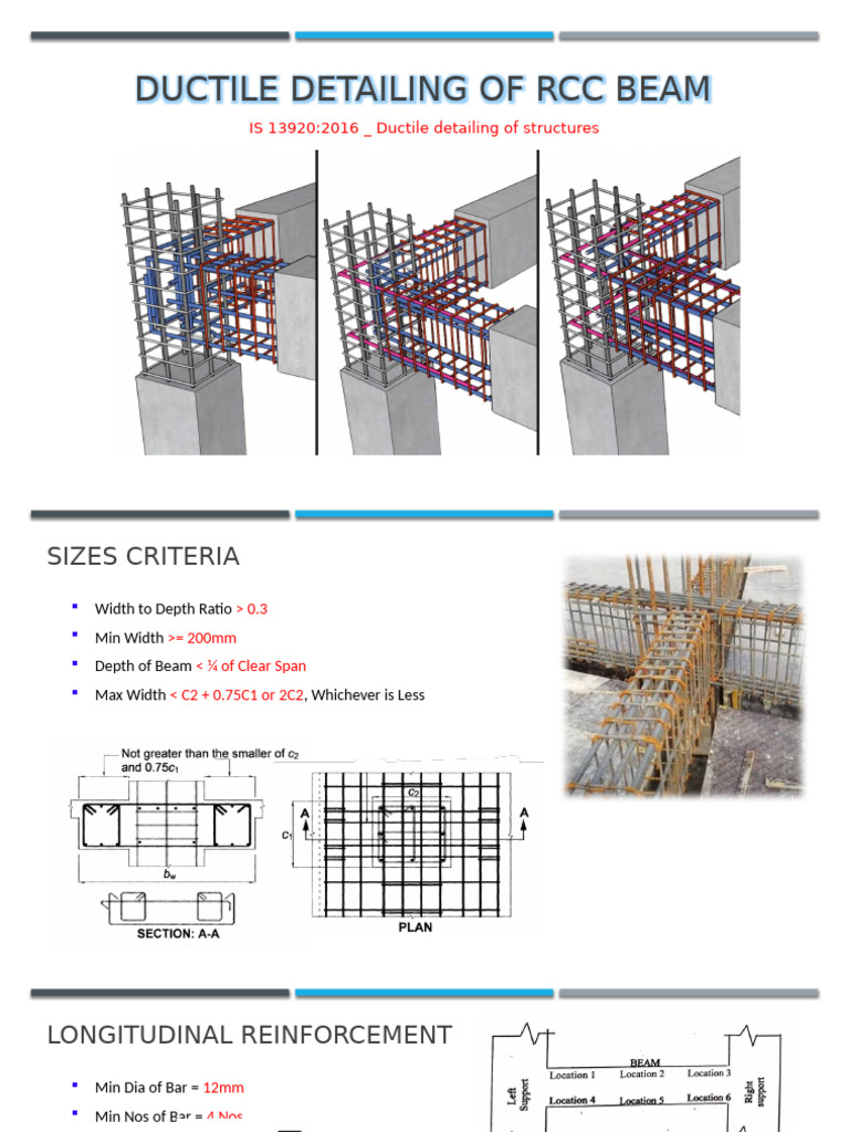 Ductile Detailing of Beam | PDF | Beam (Structure) | Structural Engineering